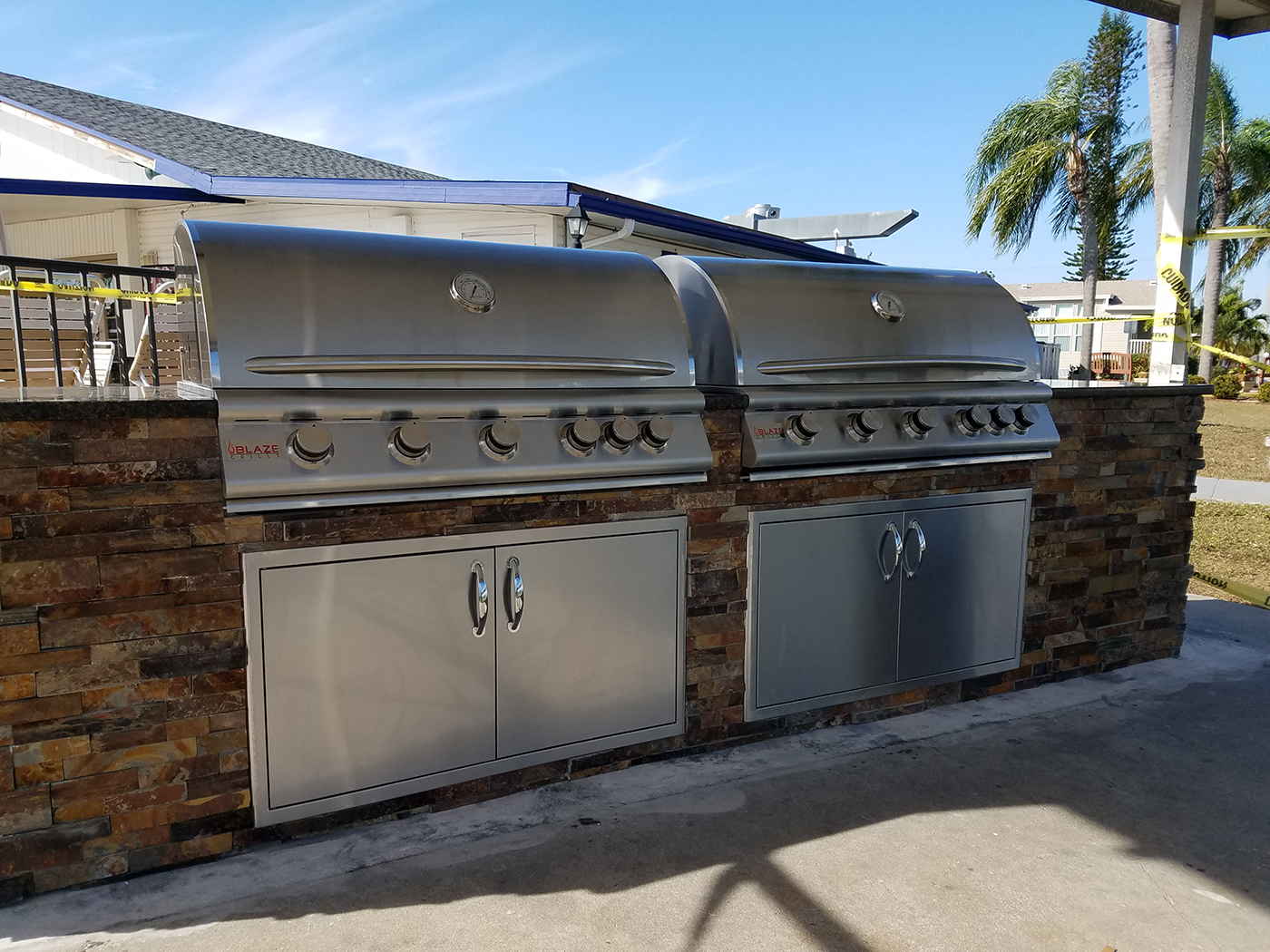 Dueling Grills "The Sequel" - Custom Commercial HOA Outdoor Kitchen ...
