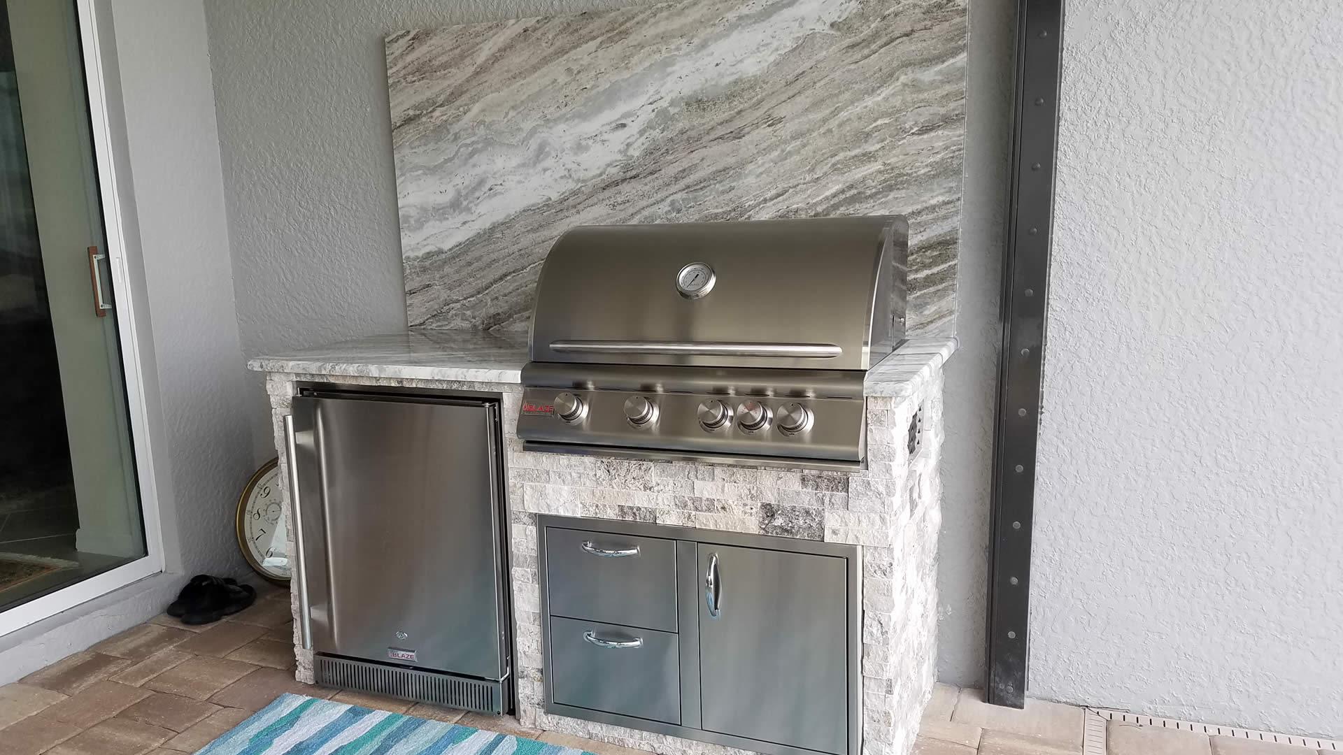 It's Not All About Size! Custom Barbecue Island - Elegant Outdoor Kitchens