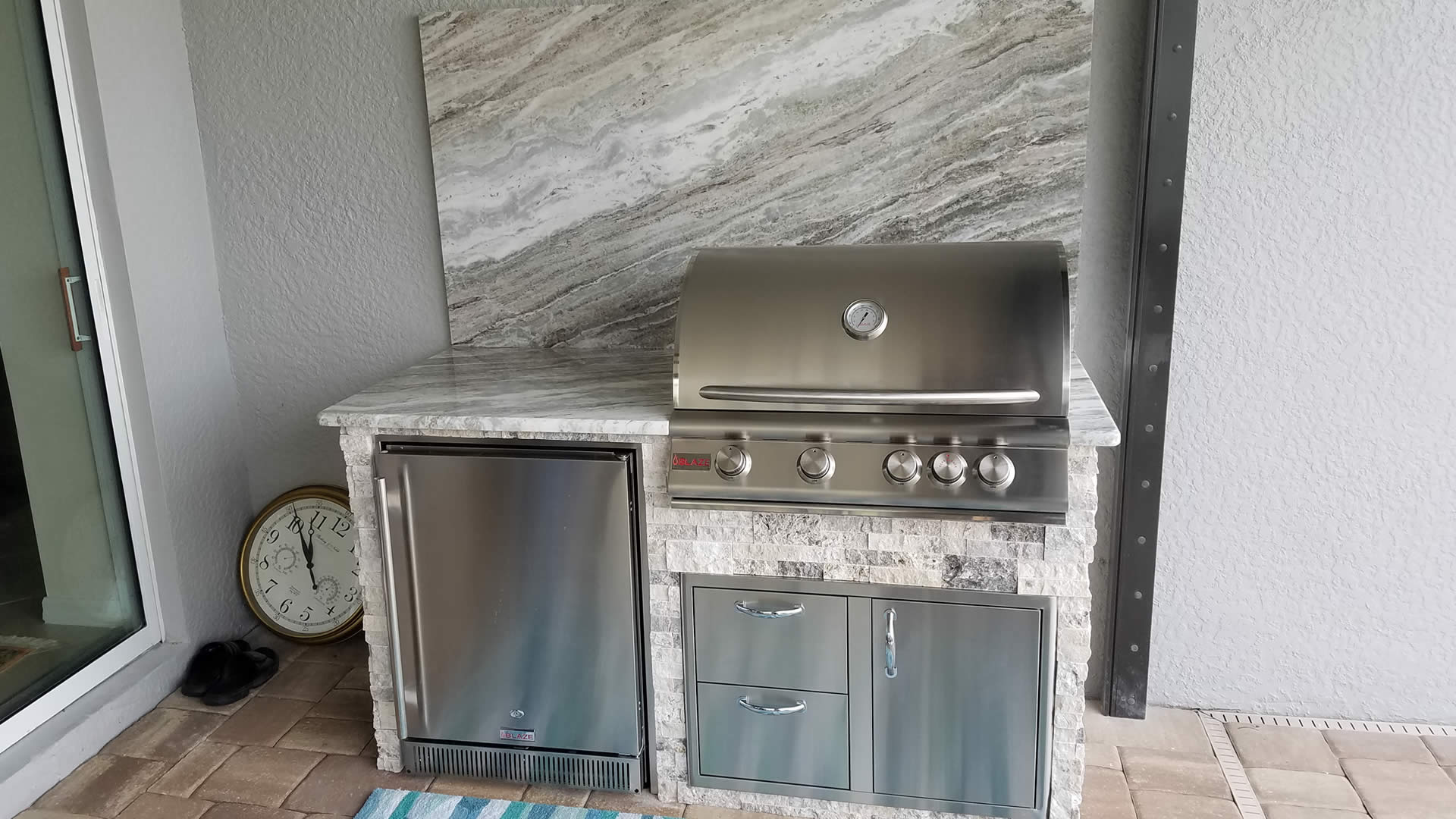 It's Not All About Size! Custom Barbecue Island - Elegant Outdoor Kitchens