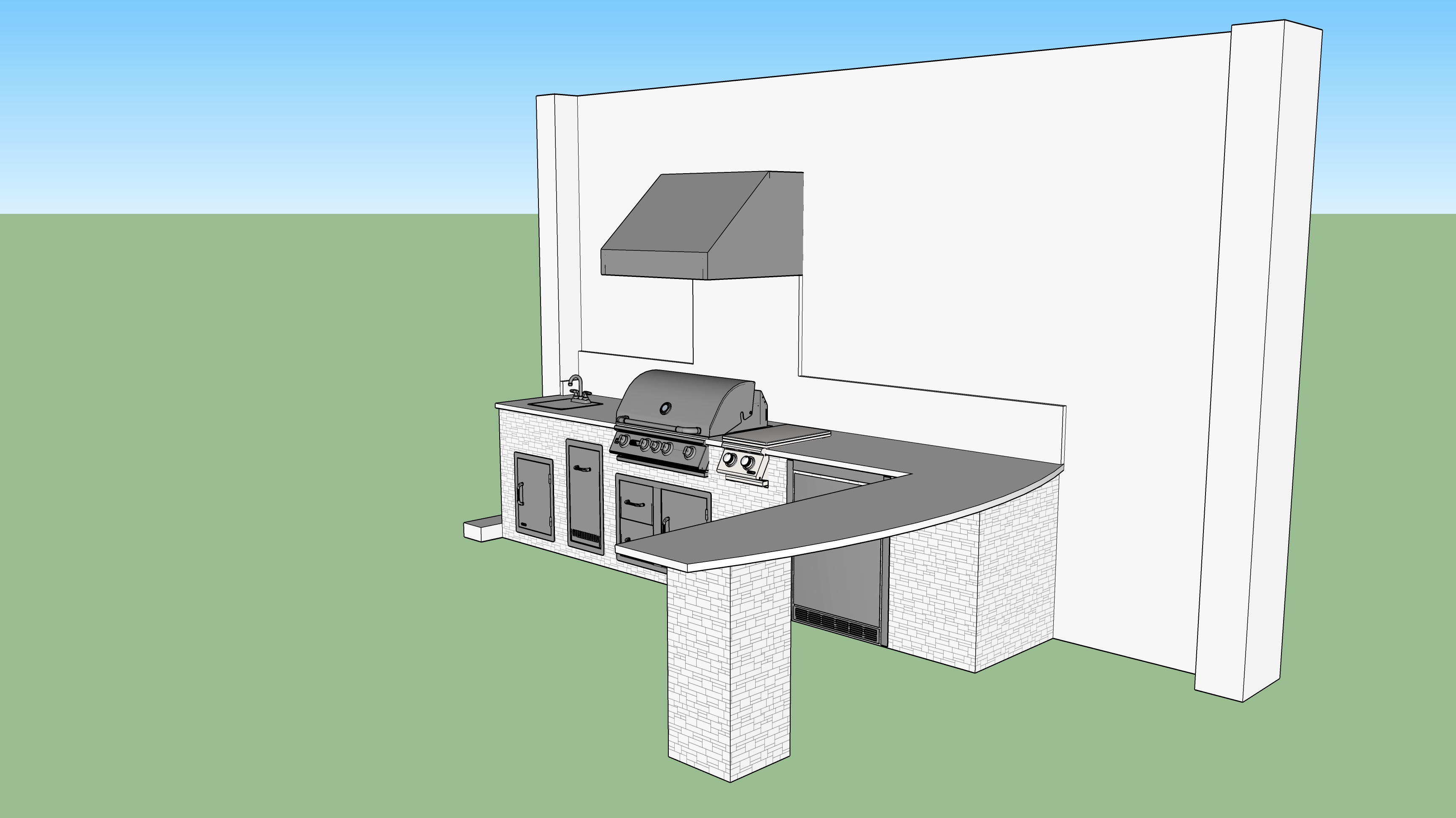 A Well-Planned Summer Kitchen - Elegant Outdoor Kitchens