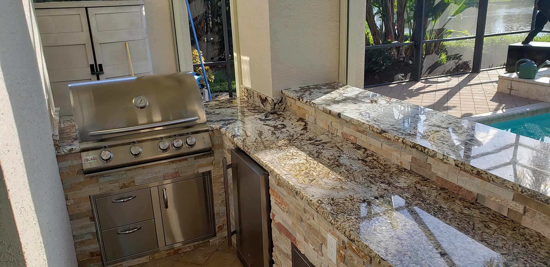 A Truly Grand Community - Custom Summer Kitchen - Elegant Outdoor Kitchens