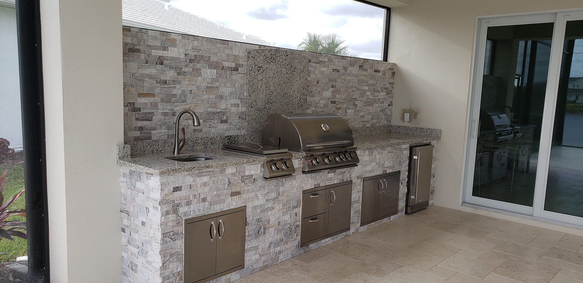 Natural "Stacked Stone" Selection - Custom Outdoor Kitchen - Elegant ...