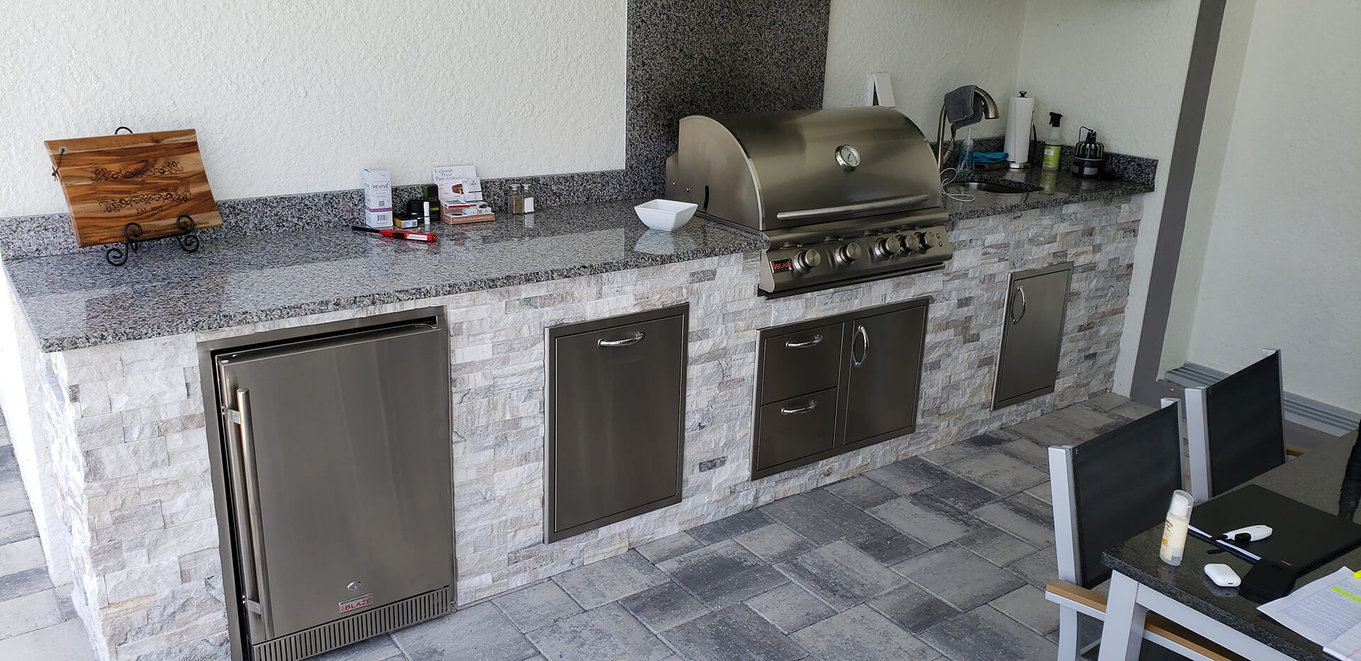 Summer Outdoor Living Kitchen Rough-In - Elegant Outdoor Kitchens