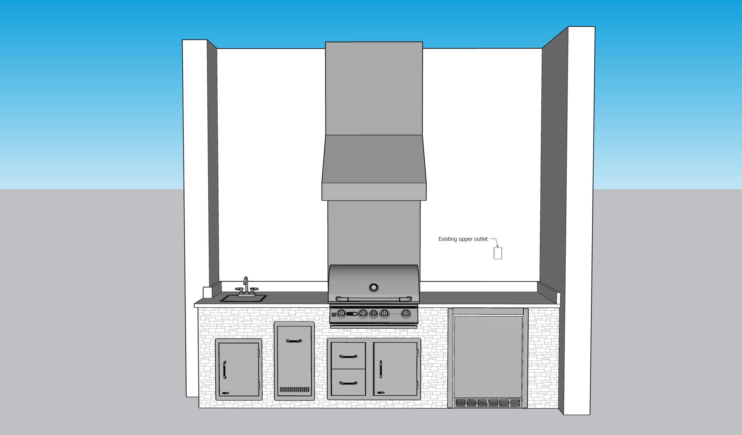 Custom Outdoor Kitchen Installation – Oak Creek, Del Webb Community ...